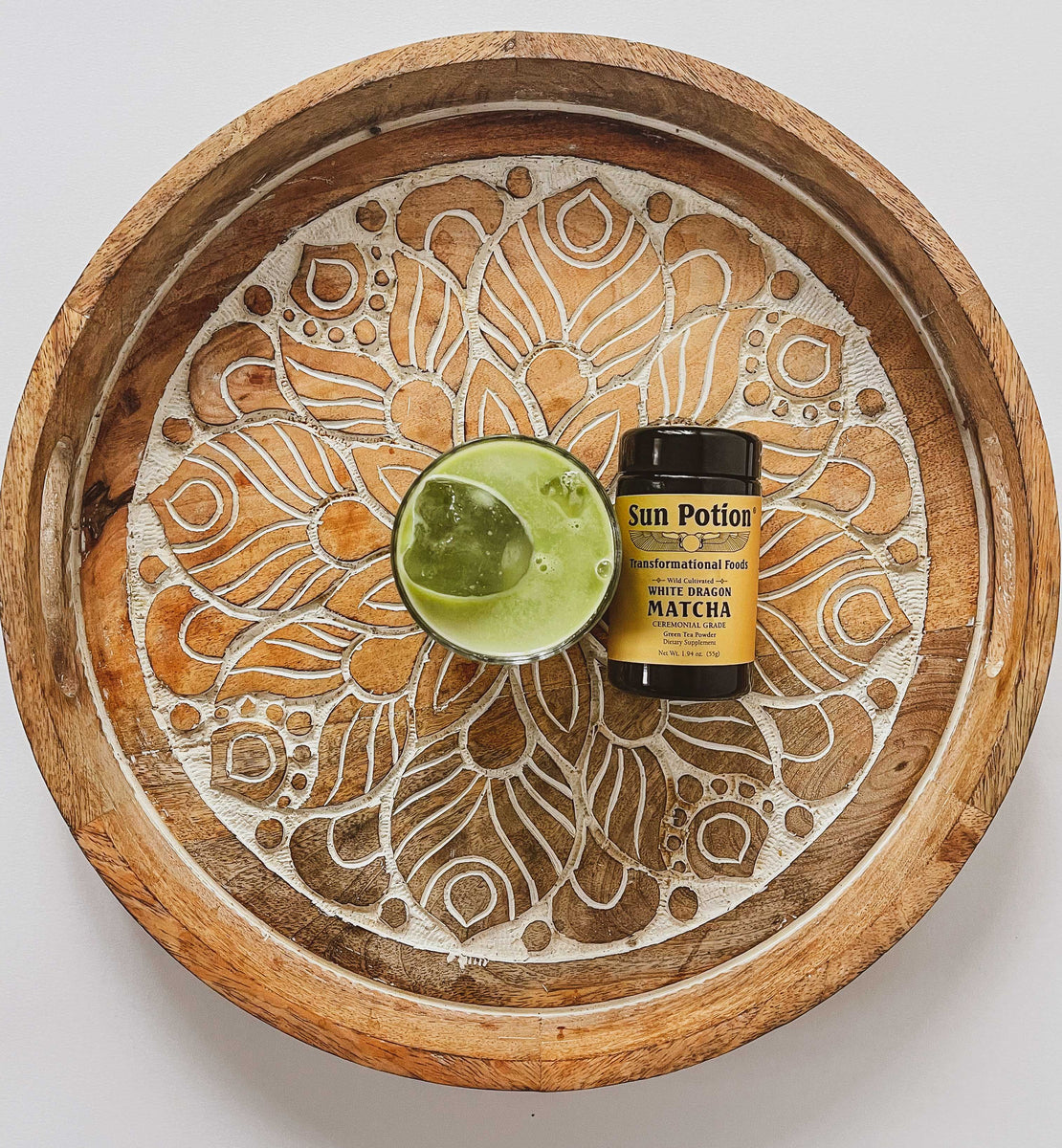 PLANT BASED GF “MINT NO CHOC CHIP” PEPPERMINT ICED LATTE – Sun Potion